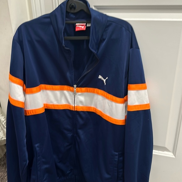 Puma | Jackets & Coats | Puma Logo Athletic Fit Full Zip Jacket Mens Xl ...